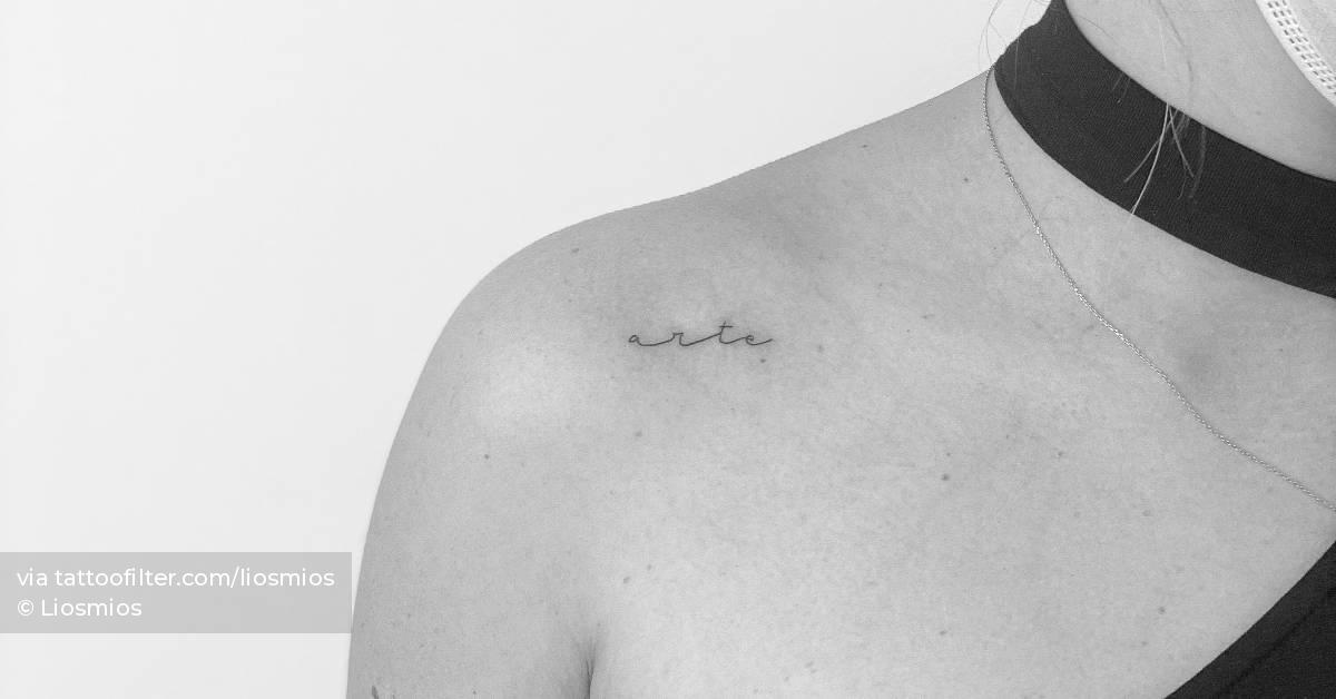 "Arte" - lettering tattoo