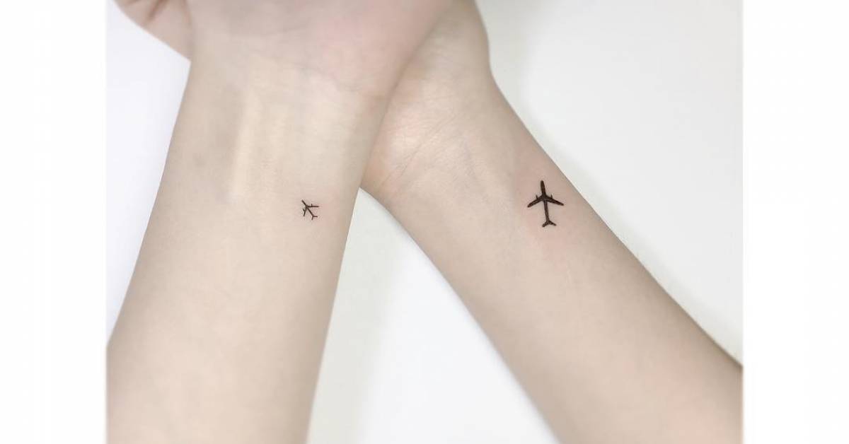 Airplane Couple Tattoos