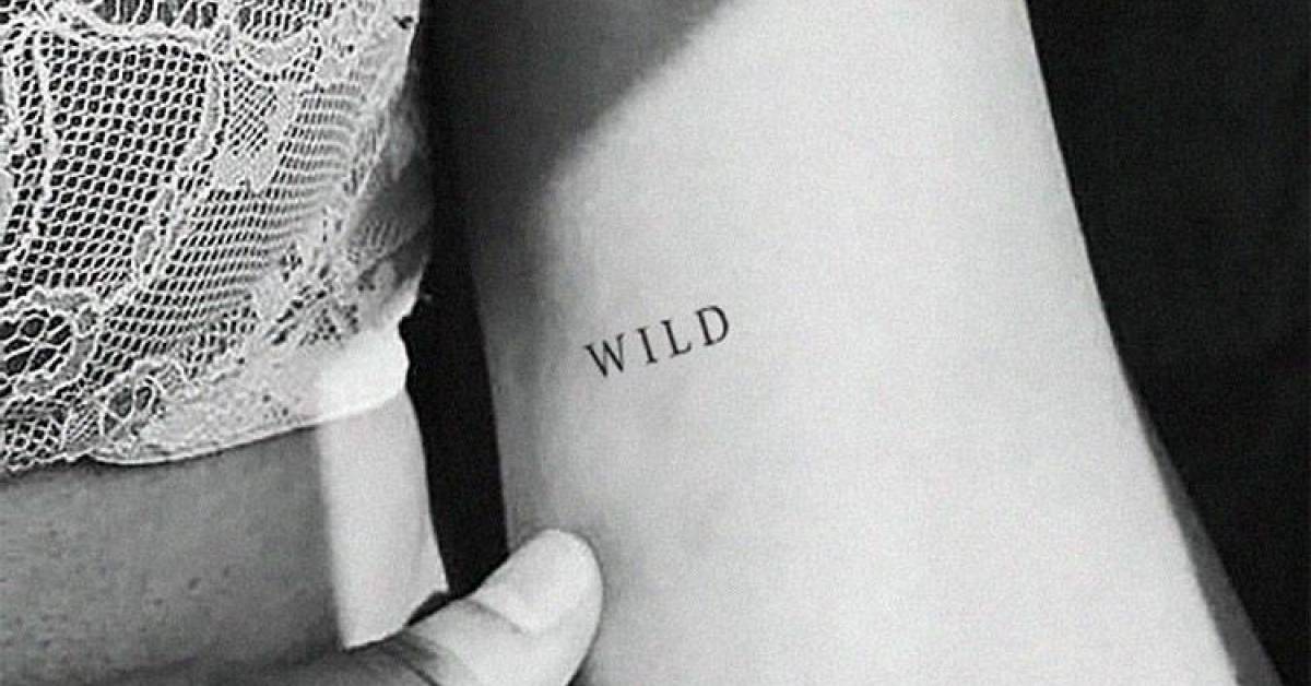 'WILD' temporary tattoo, get it here