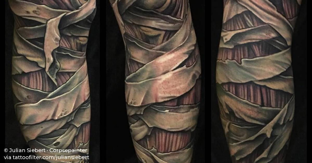 Mummy leg sleeve.