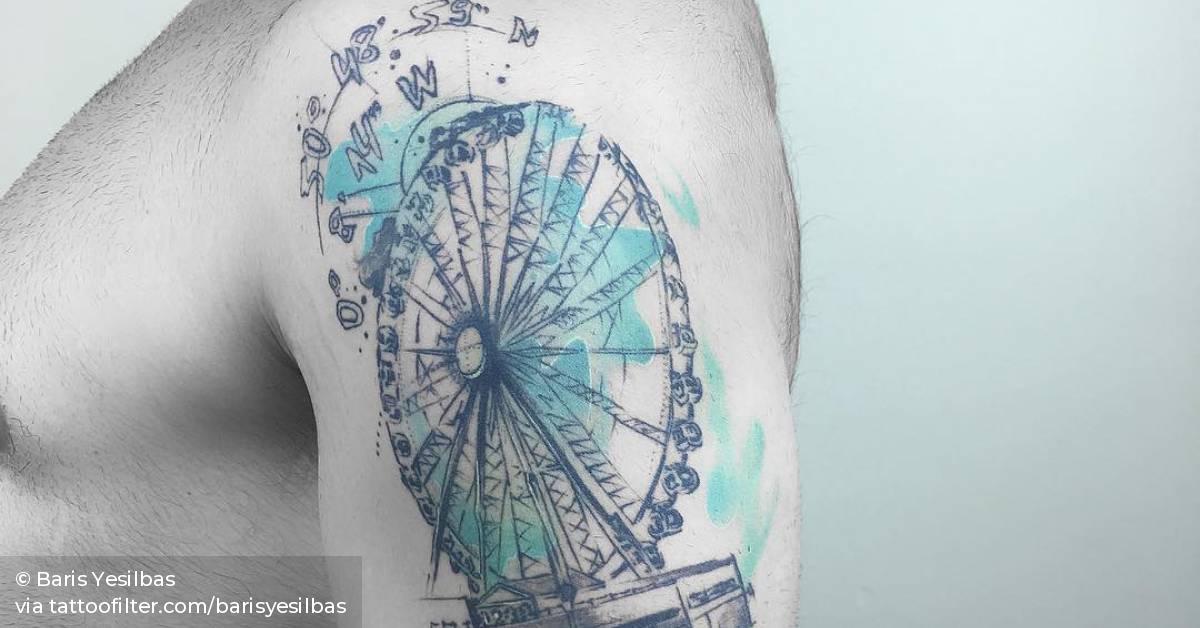 Brighton inspired tattoo on the left upper arm.