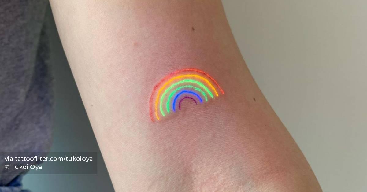 UV Ink Rainbow Tattoo?