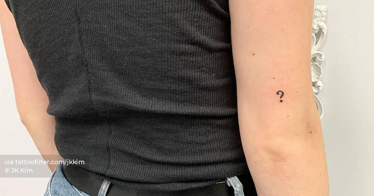 Question Mark Minimalist Tattoo
