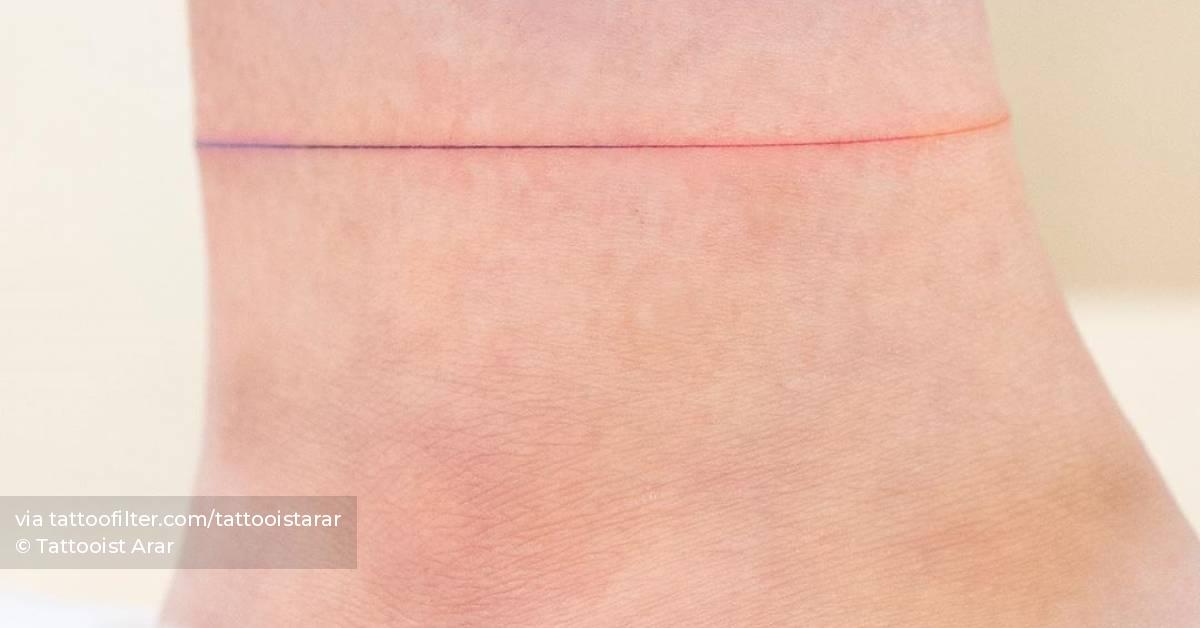 Colorful Line Tattoo