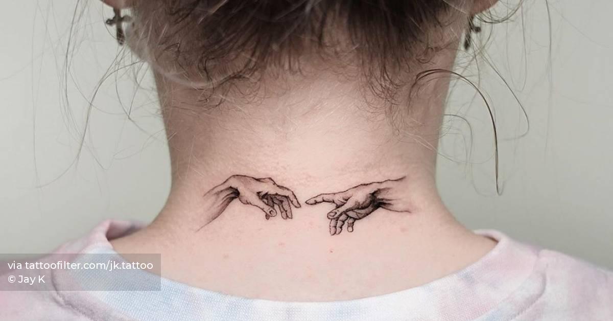 The Creation of Adam tattoo