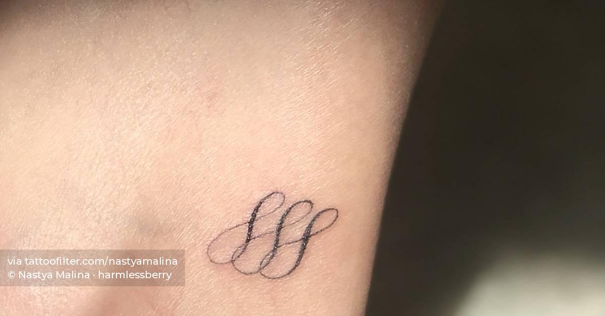 "888" tattoo on ankle