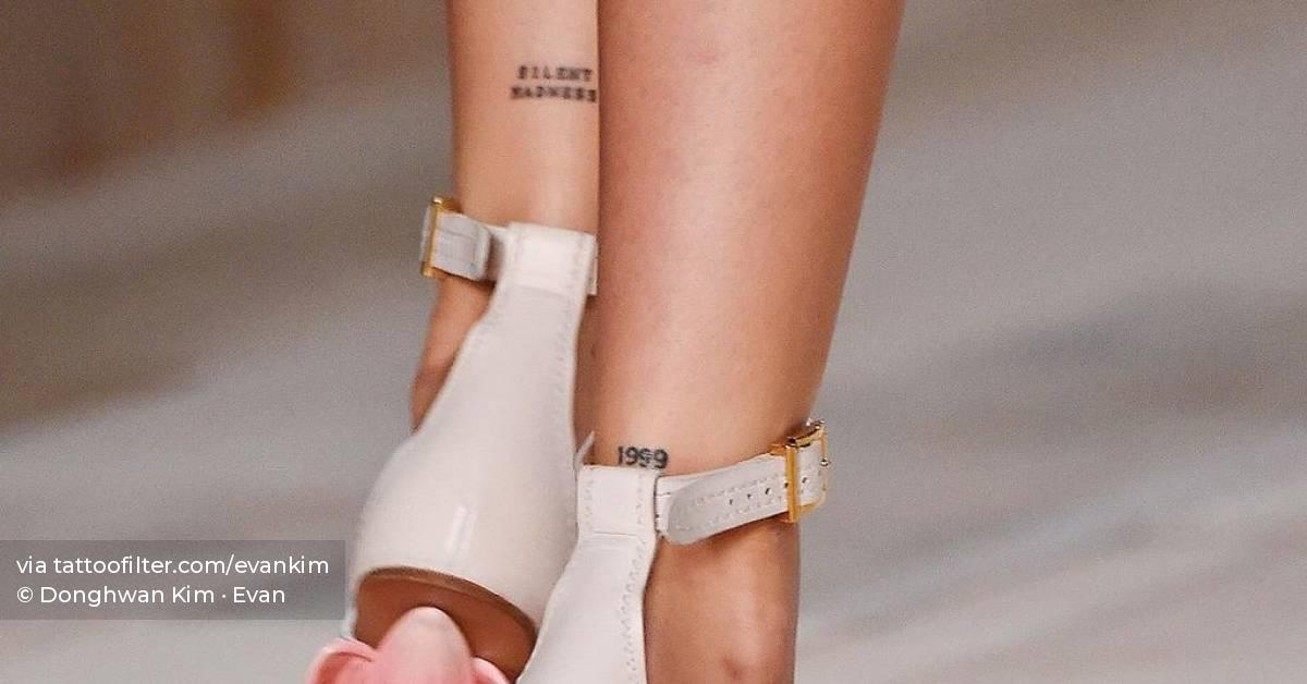 "Silent Madness" - Kaia Gerber's Lettering Tattoo on