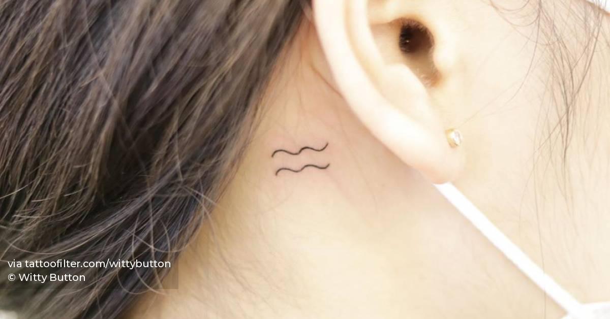 Aquarius Zodiac symbol.