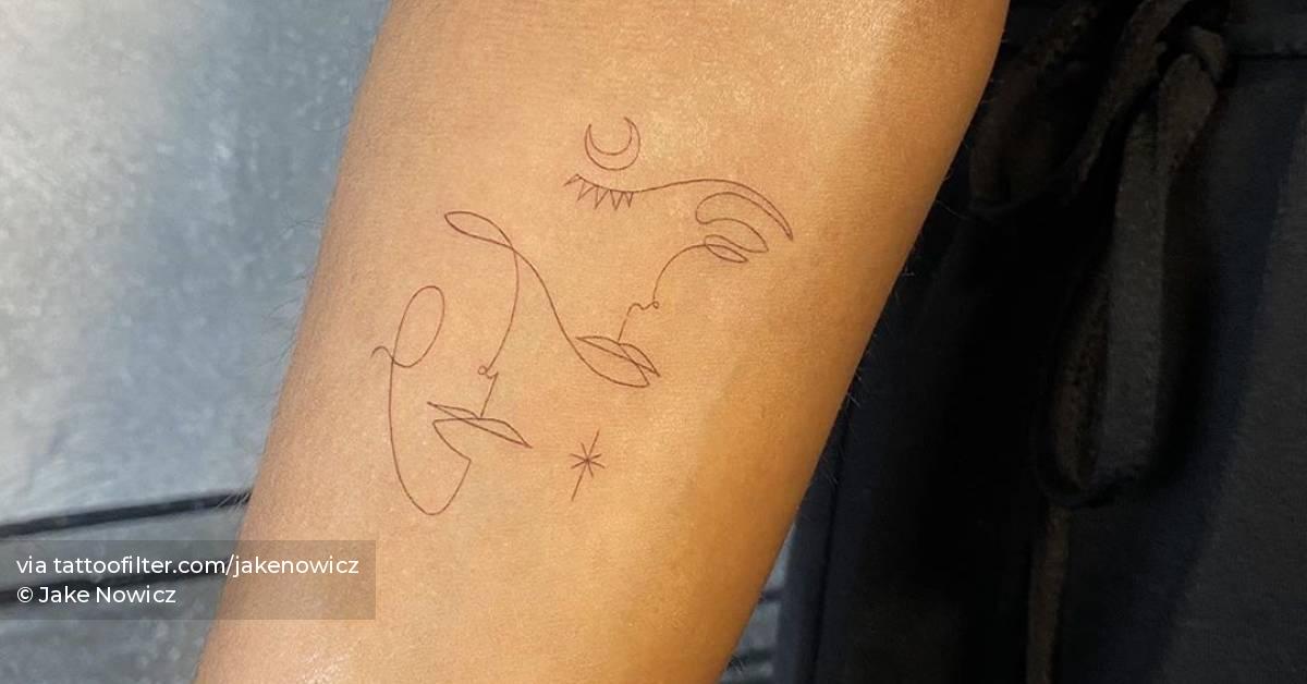 Elegant one line faces