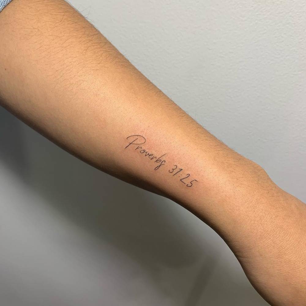 Proverbs 31 25 Tattoo On Wrist Proverbs 31 25 Tattoo On Wrist