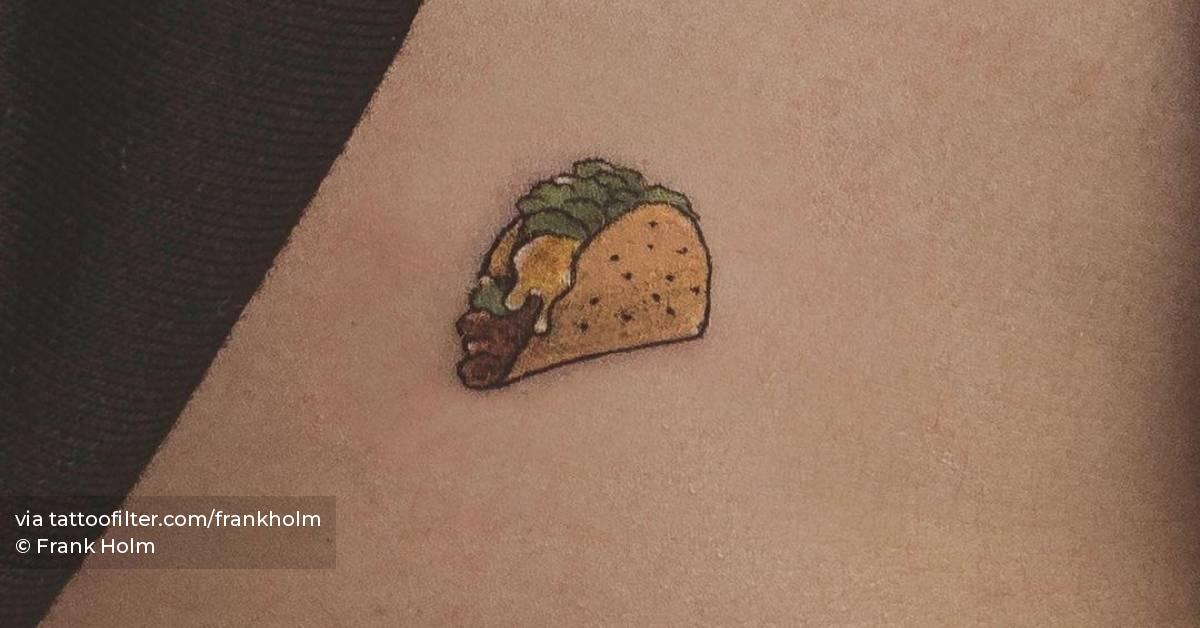 Little Taco Tattoo on Rib