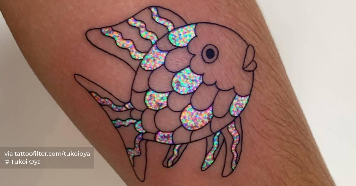 Rainbow Fish Scale Tattoos The Rainbow Fish For Jules First Tattoo!