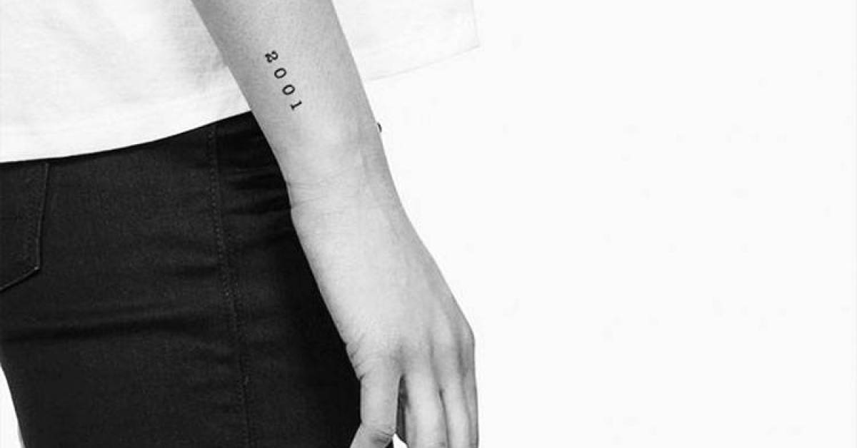 2001 birth year temporary tattoo, get it here