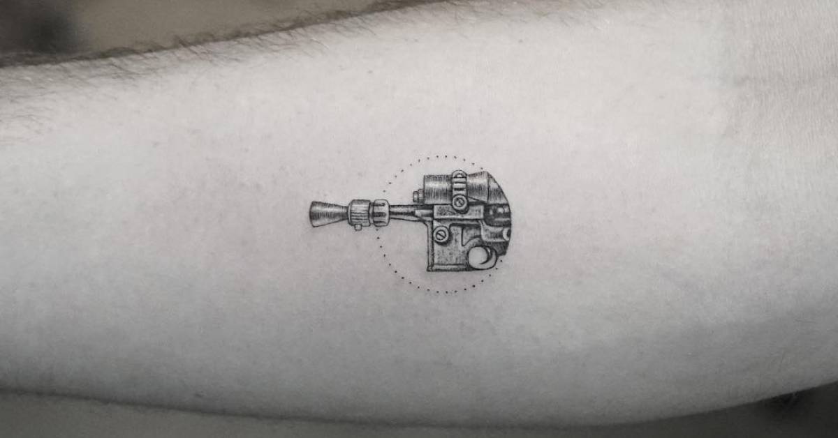 His Han Solo blaster.