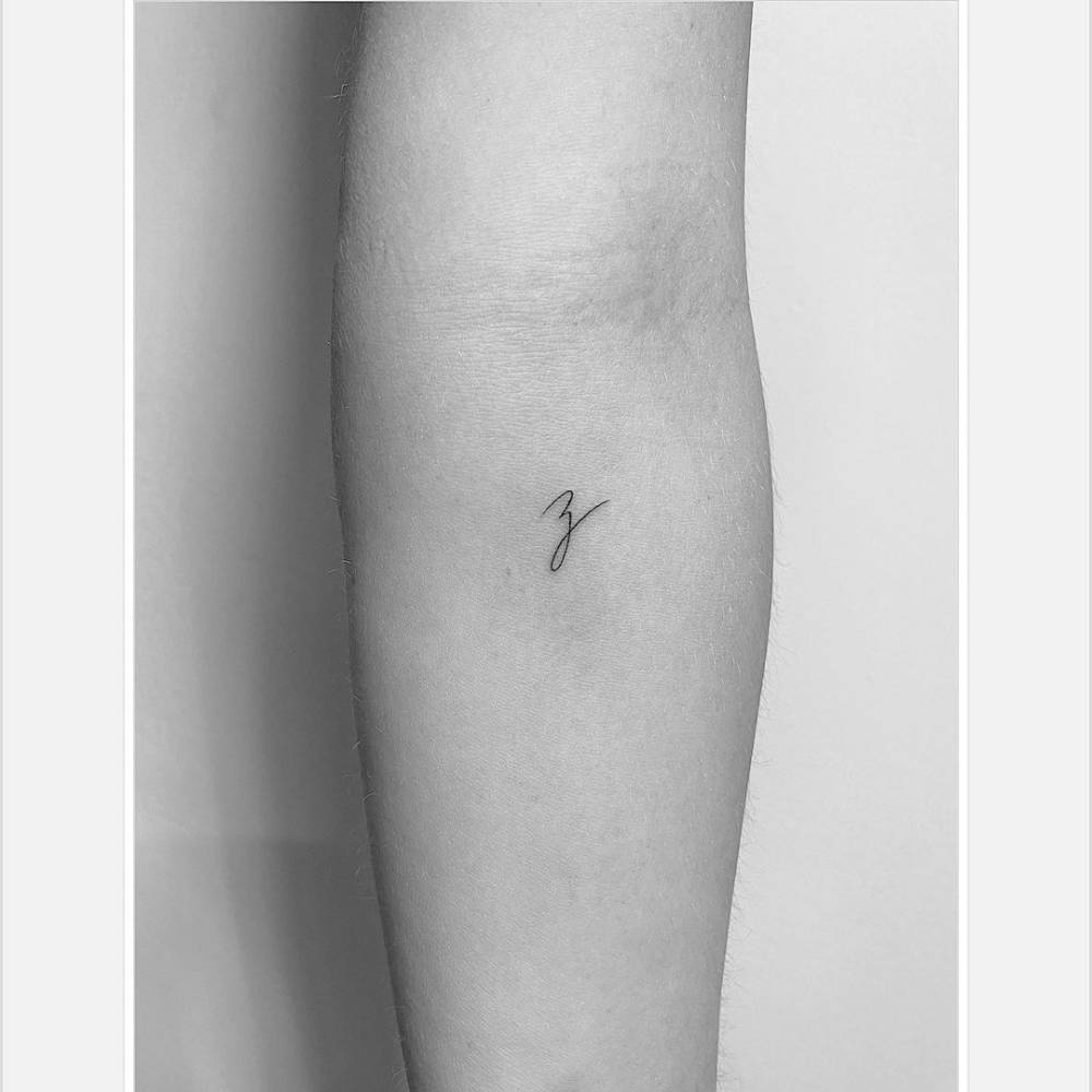 Letter Z Tattoo On The Inner Forearm Letter Z Tattoo On The Inner Forearm