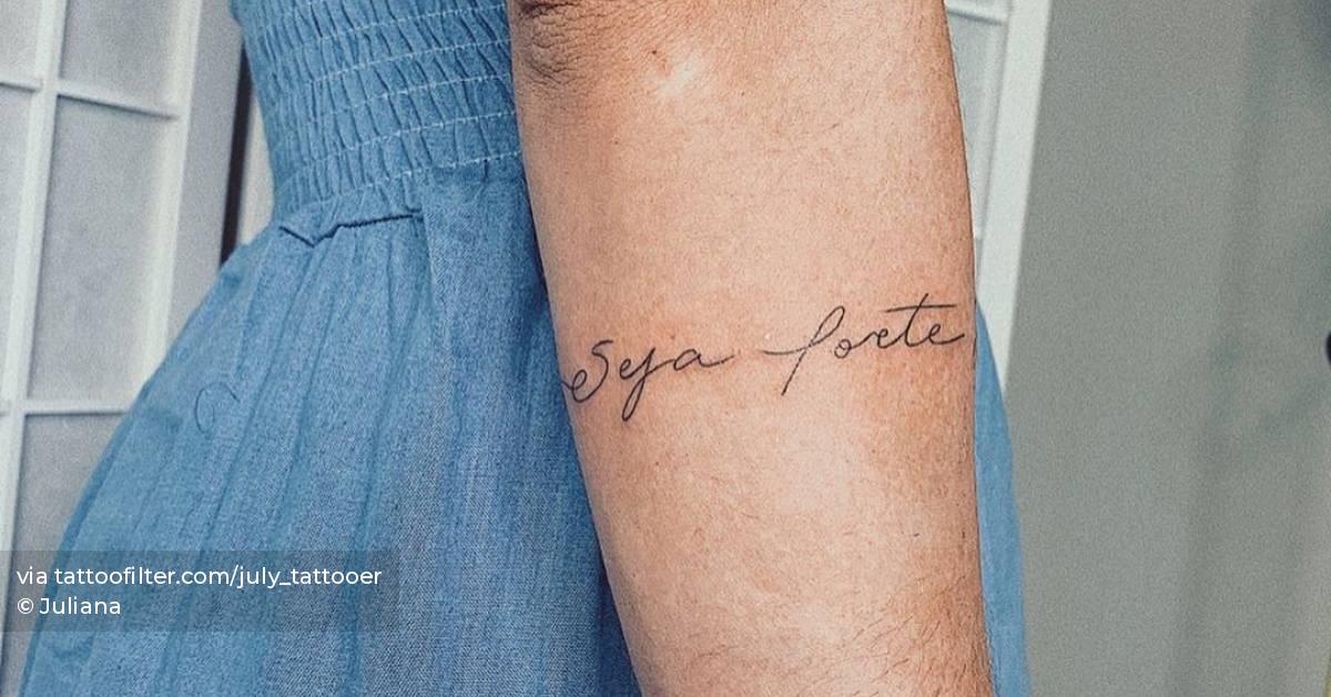 Tatuagem De Simbolo Forte