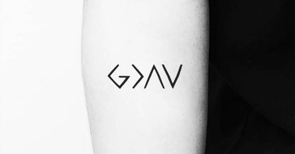 “God is greater than the highs and lows” temporary