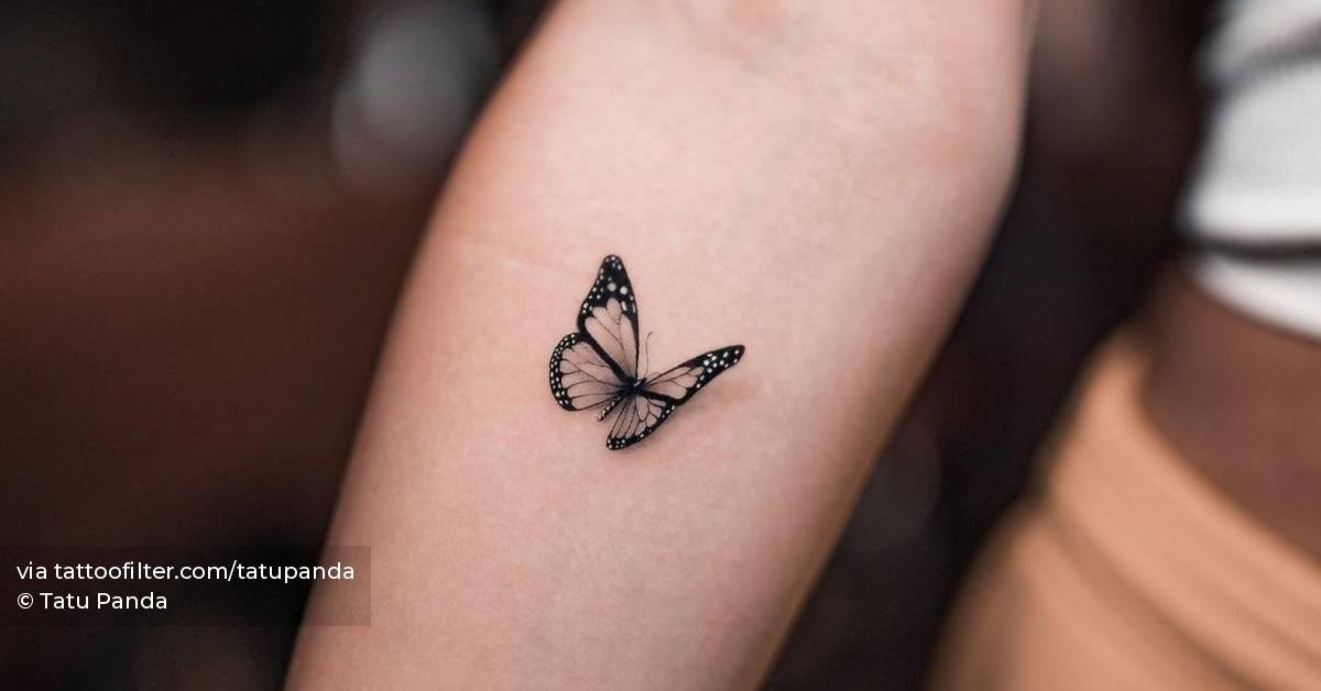 Micro Butterfly Tattoos