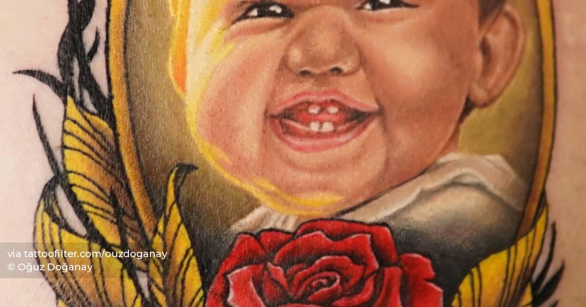 Realism portrait tattoo design