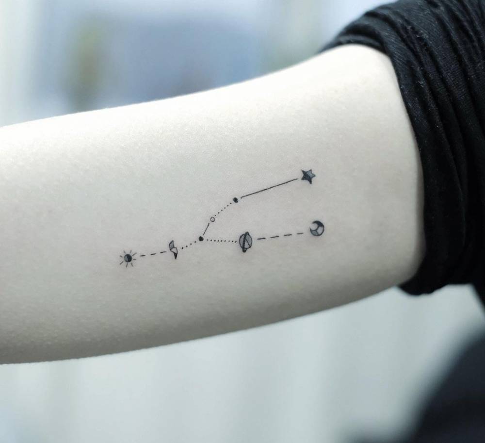Taurus Constellation Tattoos Orangetattooshop Taurus Constellation Tattoos Orangetattooshop