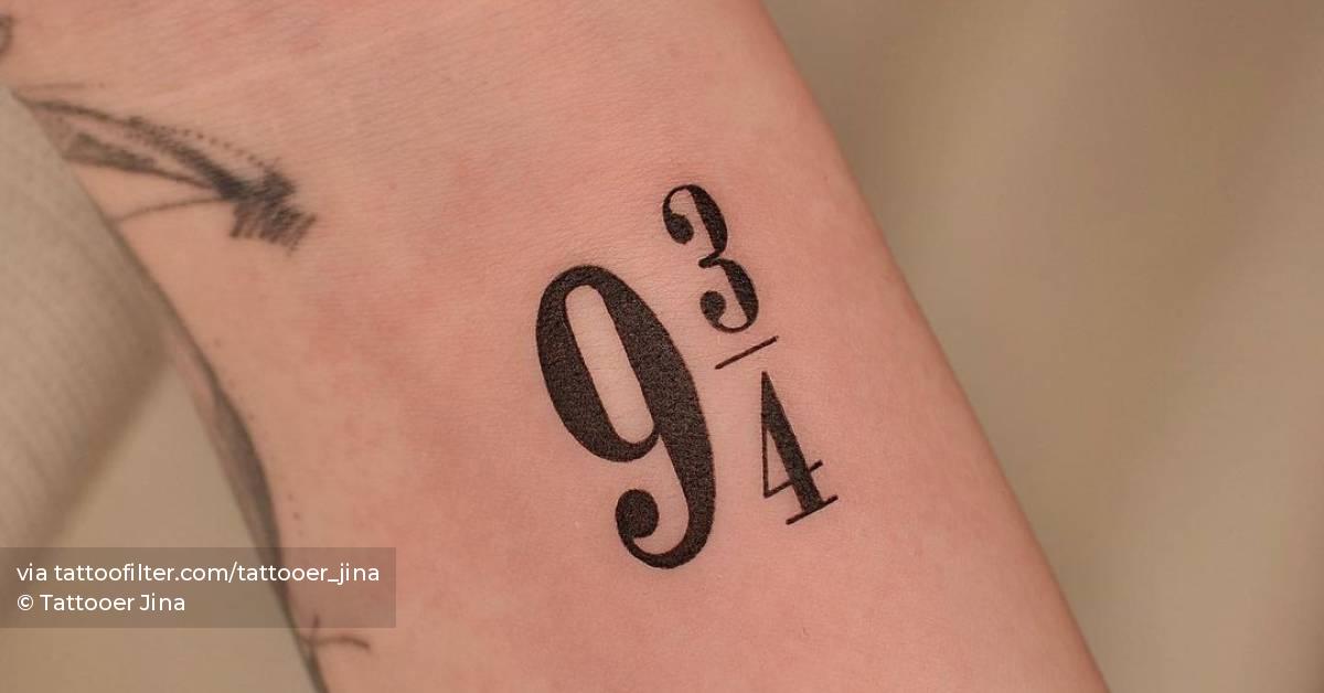 Platform 9 3/4 - tattooed on the wrist