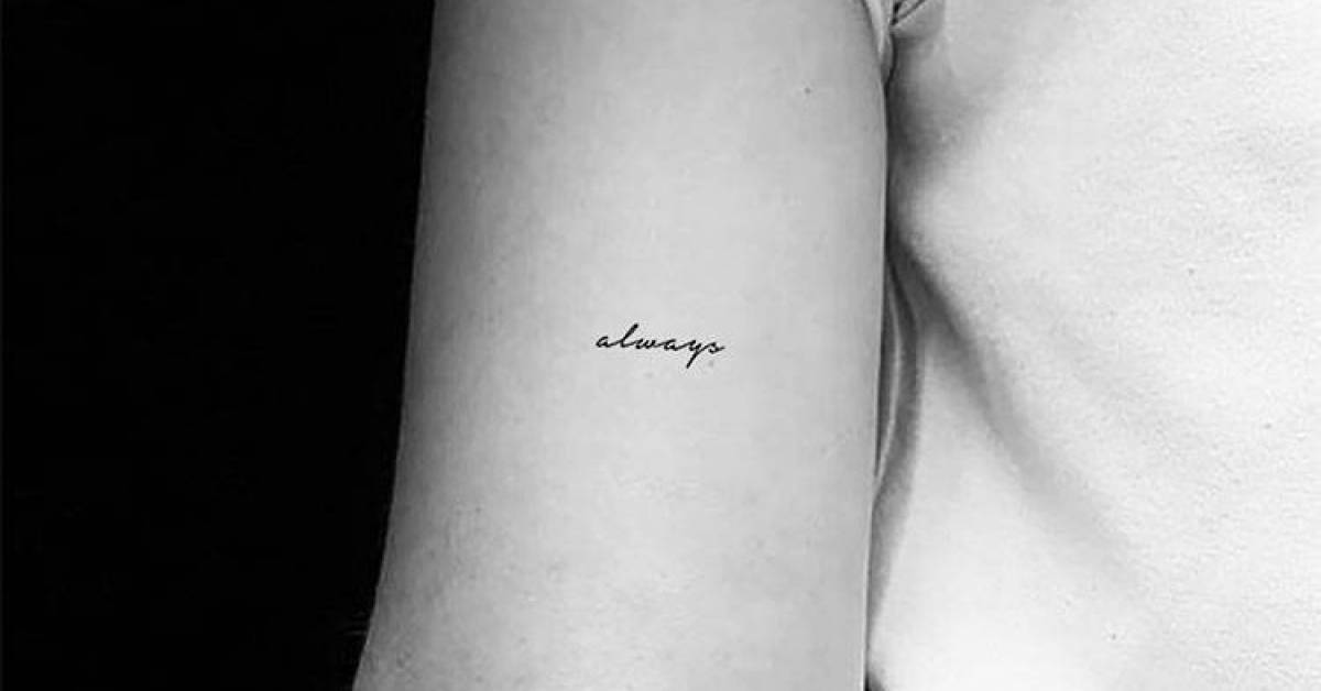 'Always' temporary tattoo, get it here