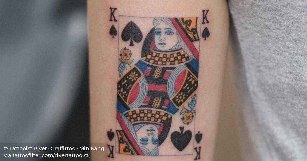 King Of Spades Card Tattoo 120+ Black Spade Tattoo Stock