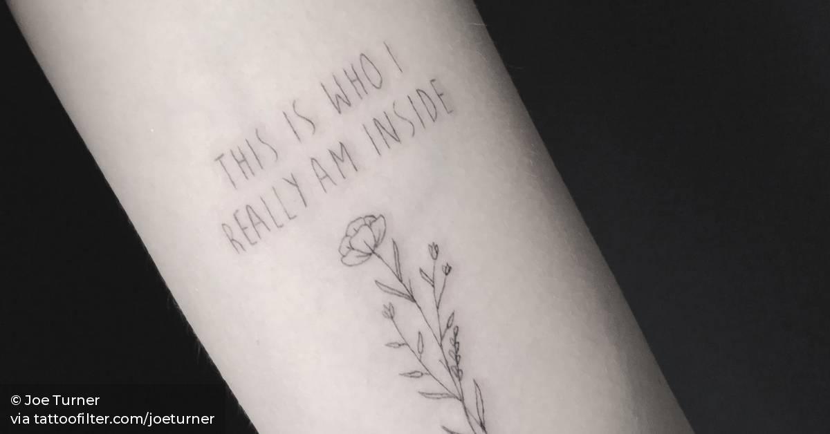 Delicate lettering & flowers