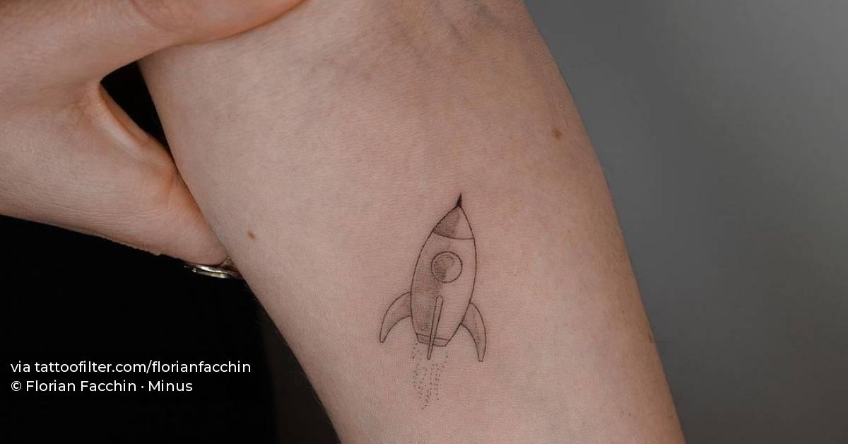 Simple Rocket Tattoo