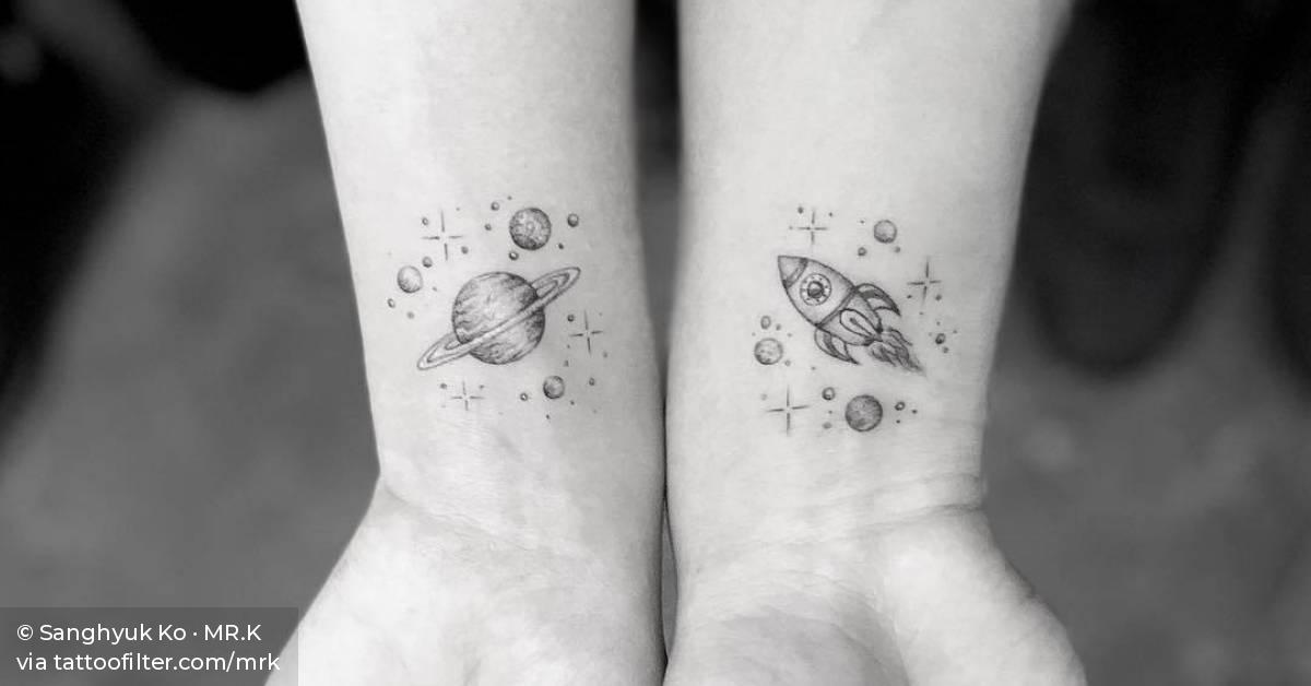 Matching space tattoos - Bronctattooaus.com