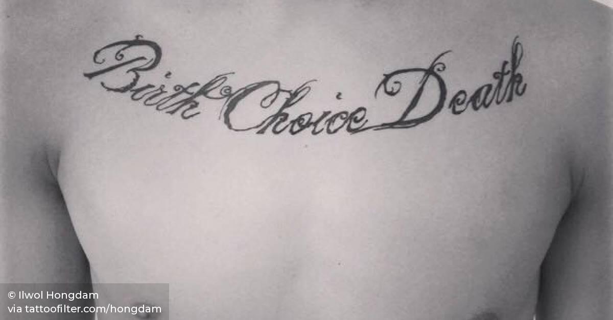 Life And Death Chest Tattoo