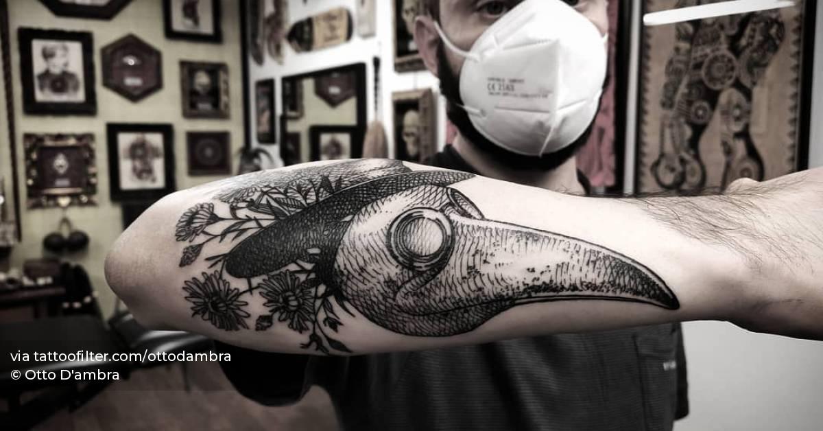Tatuaje De Medico De La Peste Negra Máscara De Dr. Peste Monster