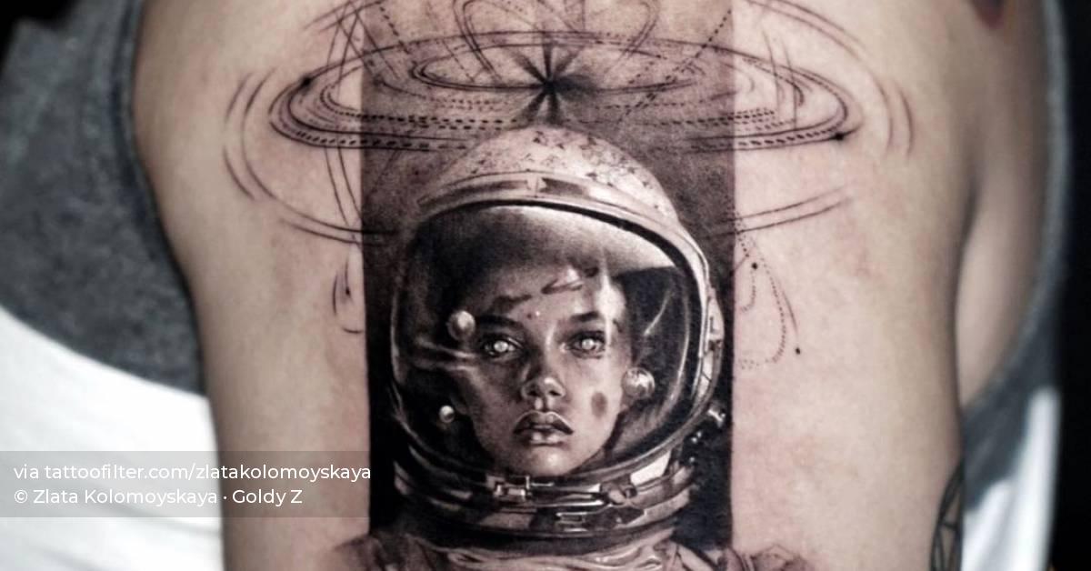 Micro-realistic Astronaut tattoo - original artwork by