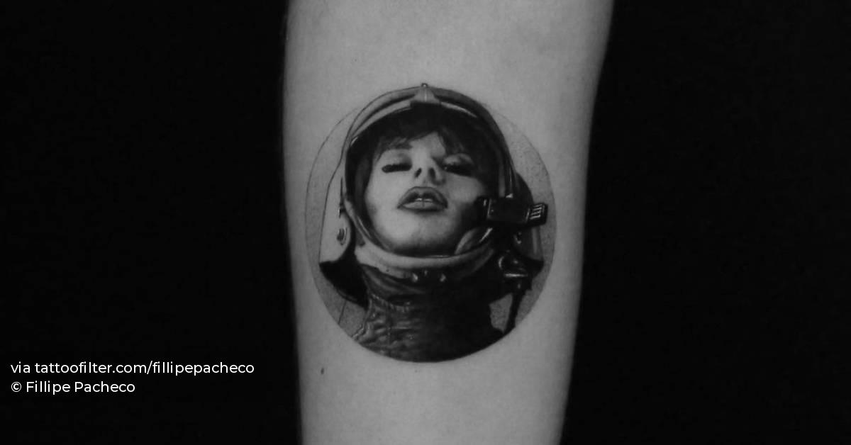 Art Kane - Astronaut, 1962 tattoo on the inner forearm.