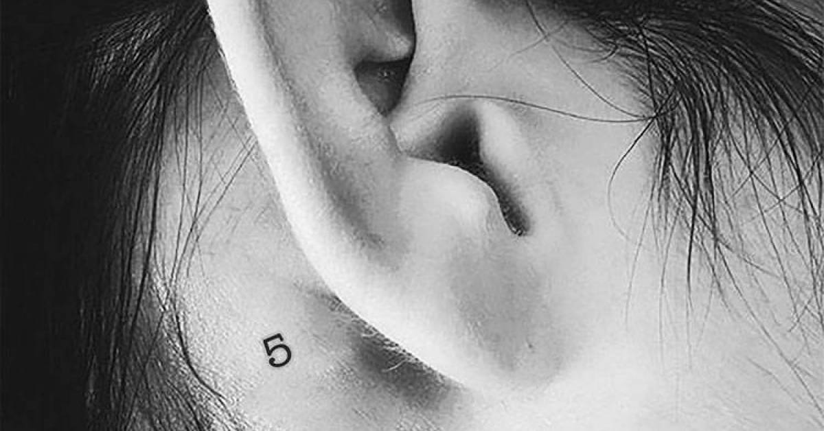 Number 5 temporary tattoo, get it here