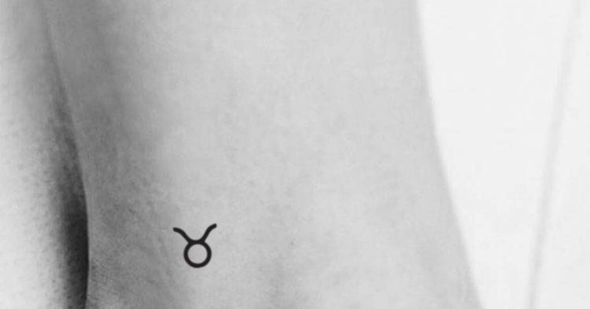 Taurus Zodiac symbol temporary tattoo, get it here