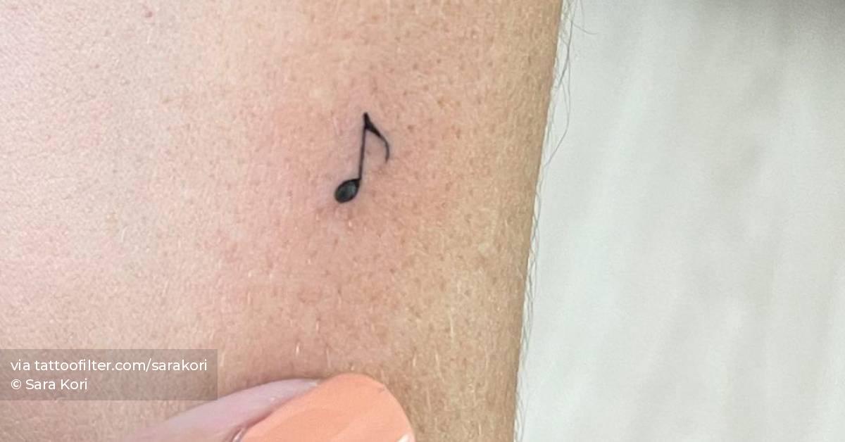 Semicolon Music Note Tattoos Tattoo Done By Electric Tattoo, Asbury