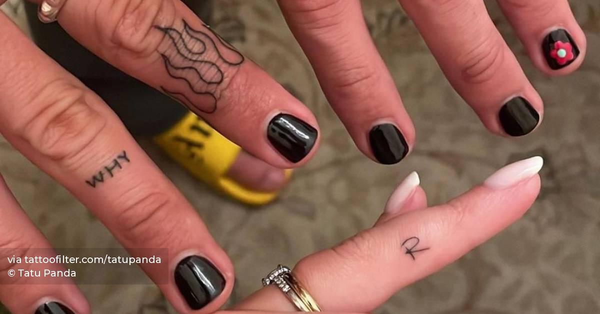Matching initial tattoos on celebrity couple Ricky