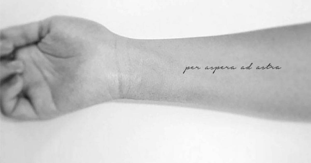 “Per aspera ad astra” (“through hardships to the