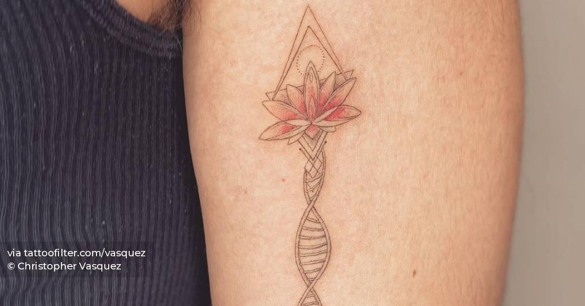 Lotus DNA double helix.