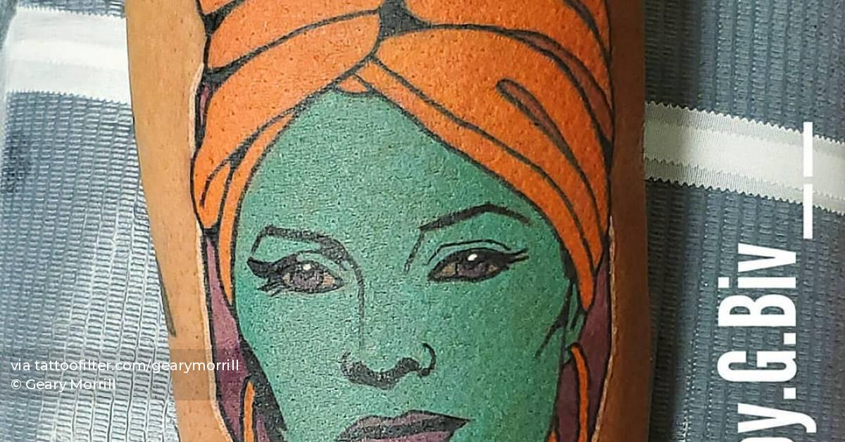 Tattoo based on a prop/character from her short film