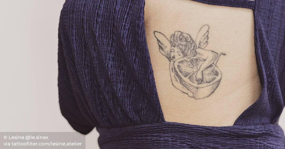 Healed fine line Tattoo