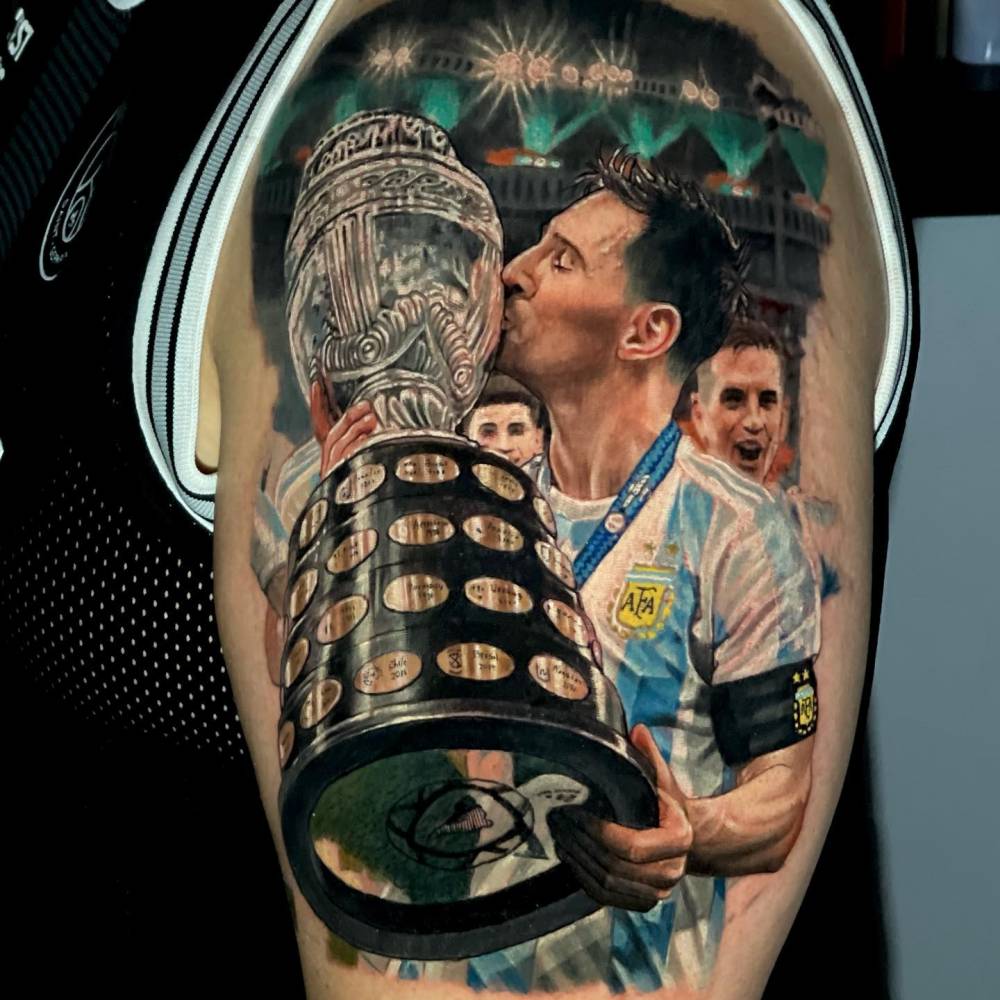 Messi Arm Tattoo Bronctattooaus