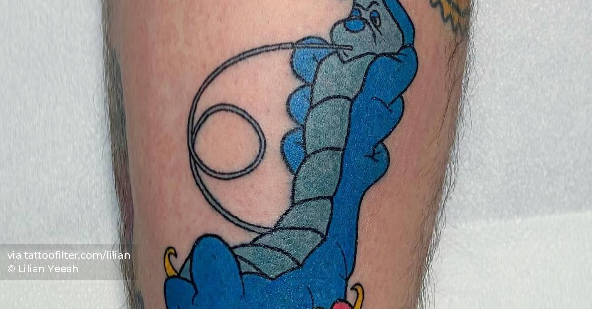 La oruga azul.