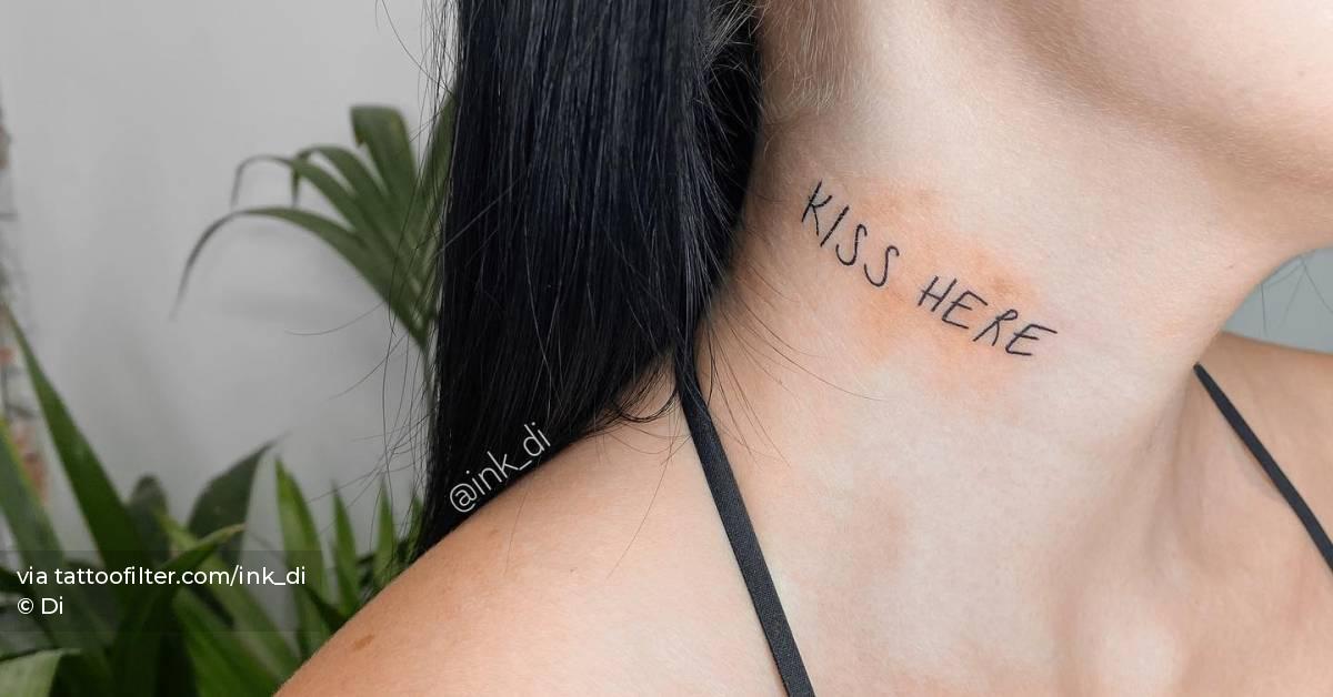 Neck Kiss Tattoos