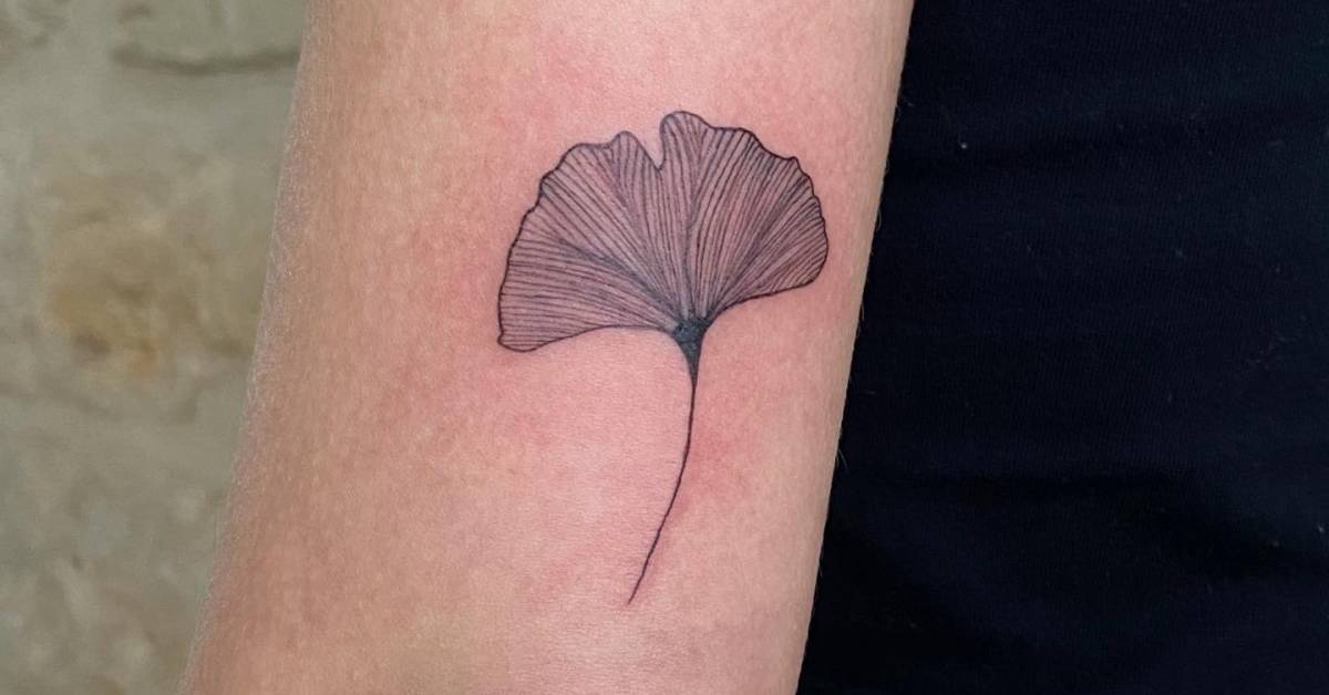Ginkgo Biloba Leaf Tattoo