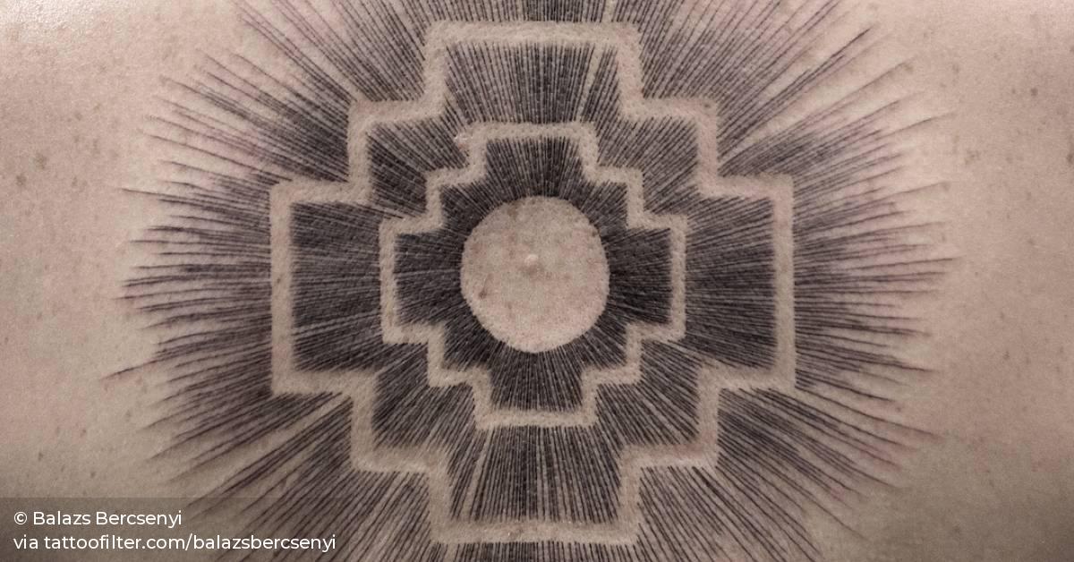 The Chakana is an Incan religious symbol formed by