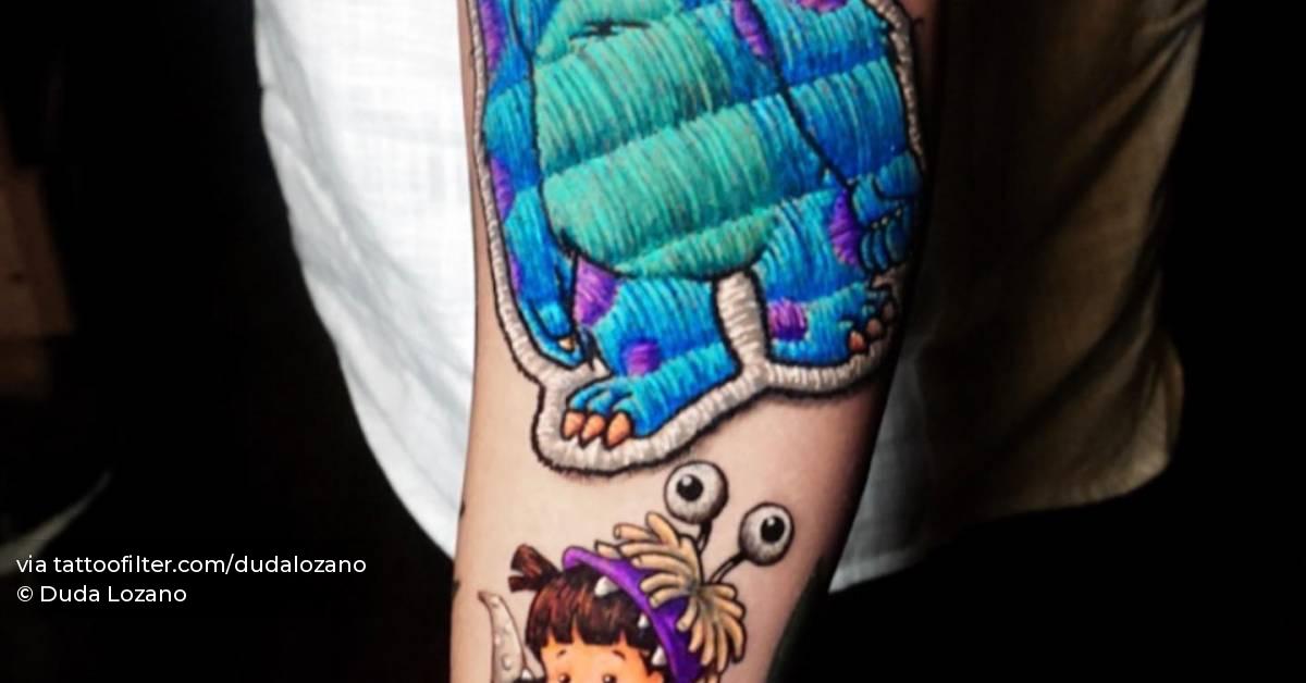 Sullivan and boo tattooed on the forearm.