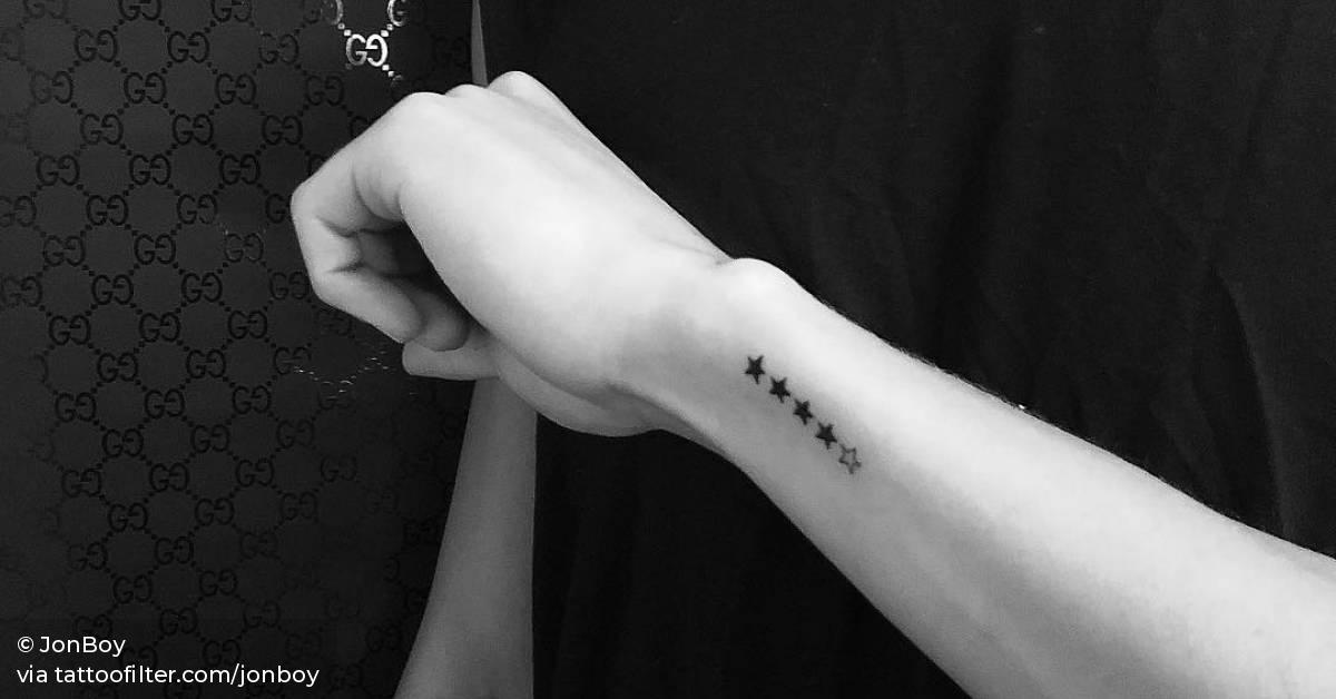 Four out of five stars tattoo.