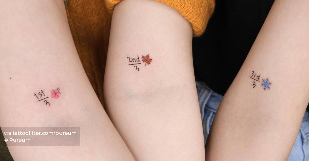 Matching sisters tattoos.